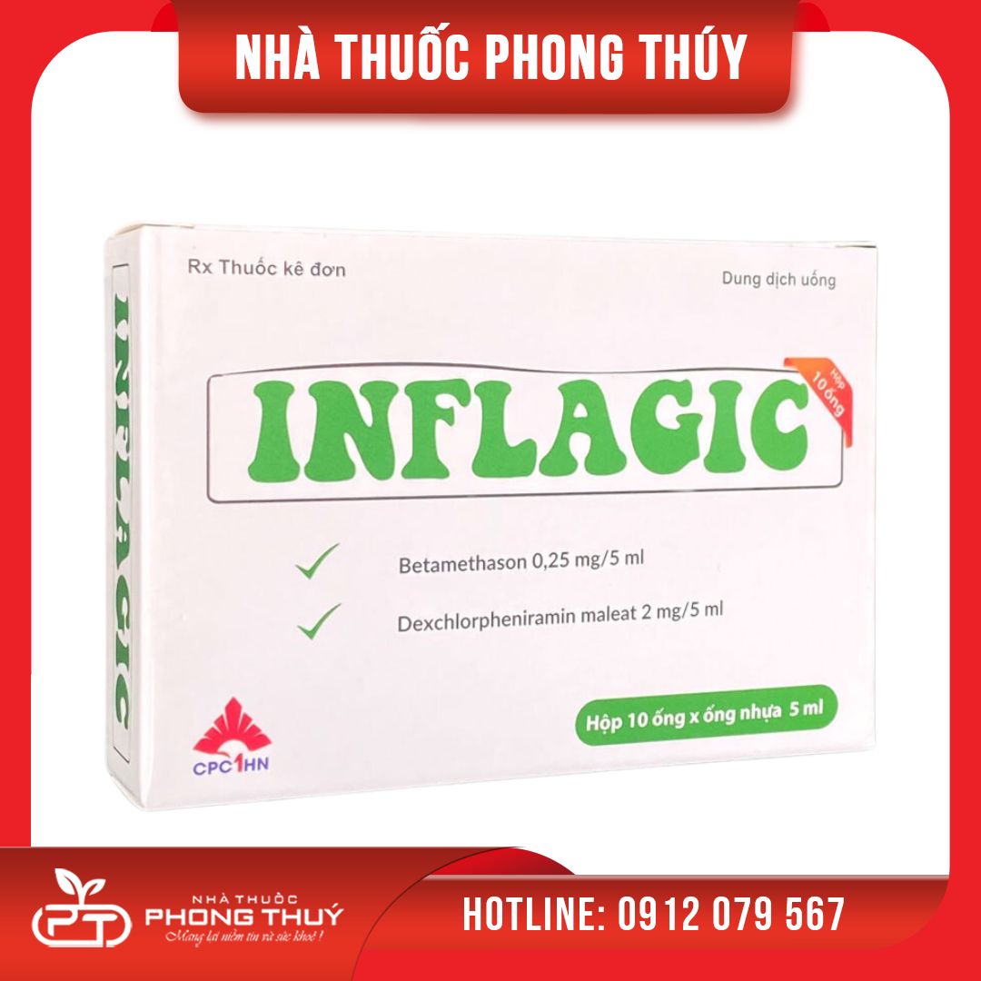 Thuốc điều trị dị ứng, chống viêm Inflagic (20 ống) – Nhà Thuốc Phong Thuý
