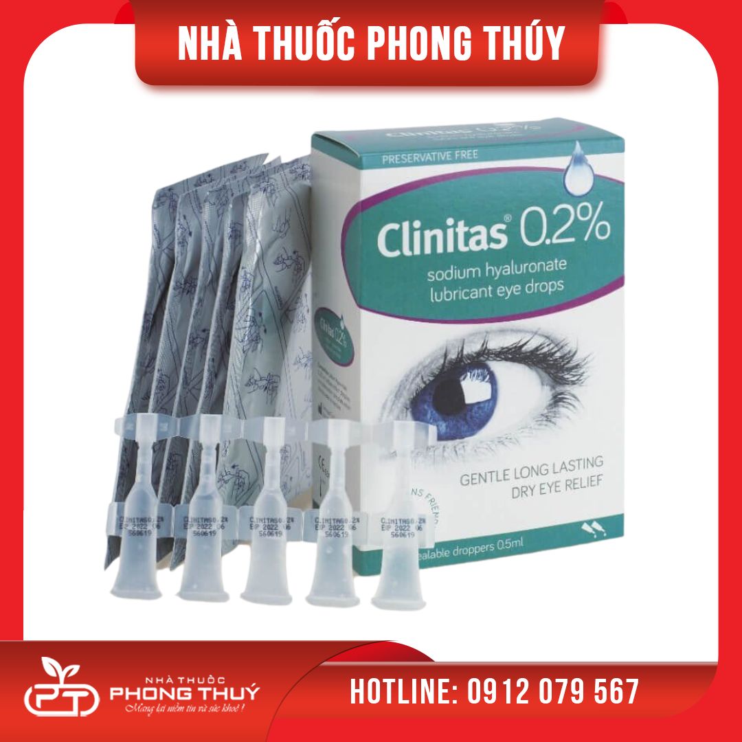 Nước mắt nhân tạo cho người bị khô mắt Clinitas 0.2% (30 tép) – Nhà ...