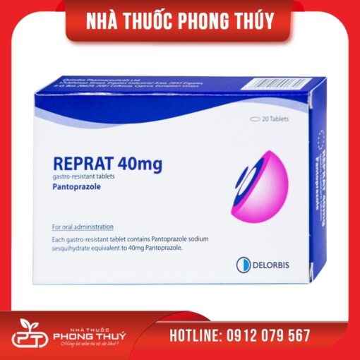 Thuốc điều trị trào ngược dạ dày, thực quản Reprat 40mg (20 viên) – Nhà Thuốc Phong Thuý