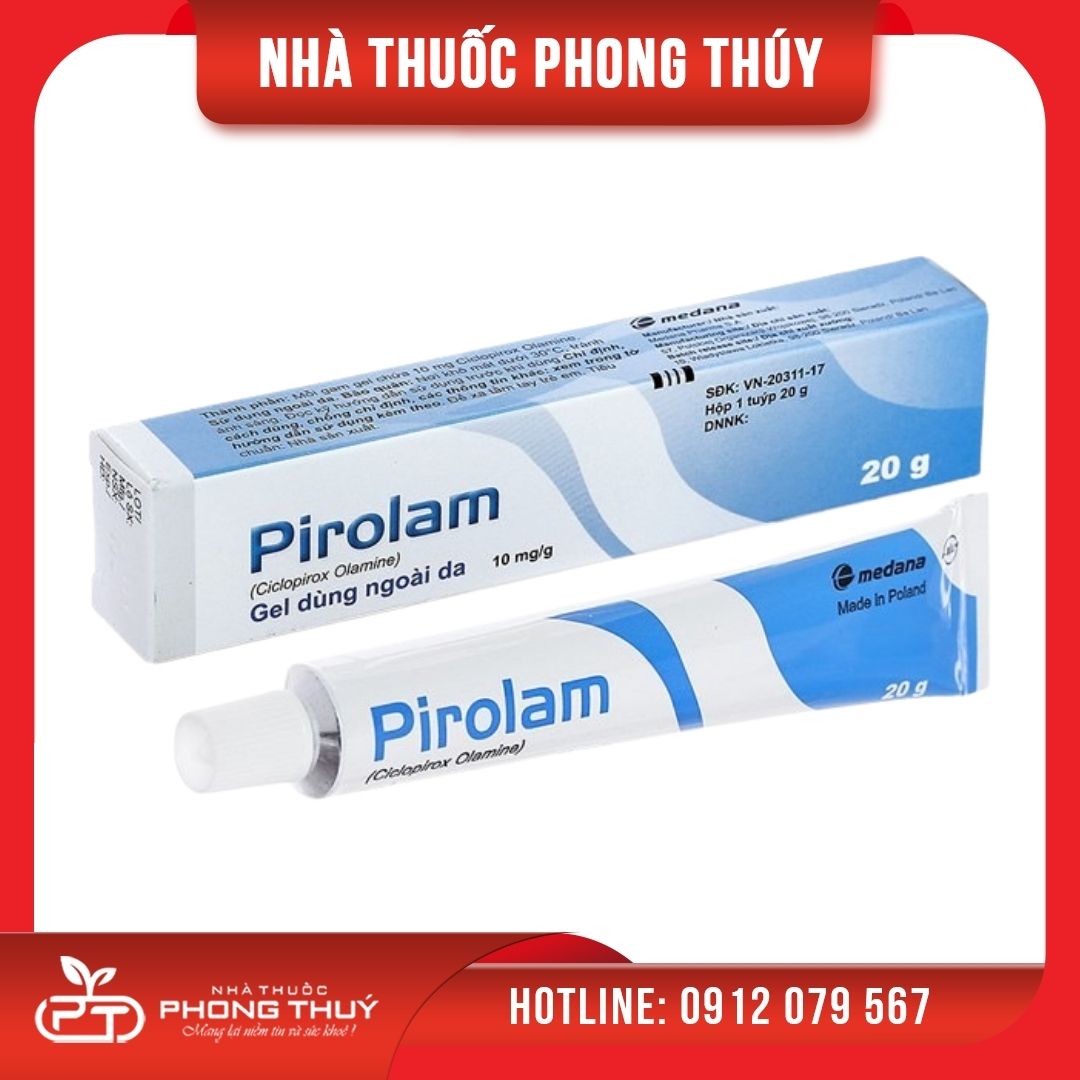Thuốc bôi điều trị nhiễm khuẩn, nấm da Pirolam (20g) – Nhà Thuốc Phong Thuý