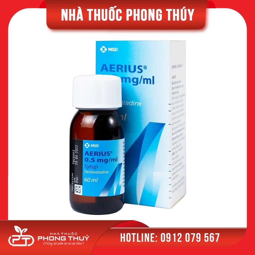 Siro điều trị viêm mũi dị ứng, mày đay Aerius 0.5mg/ml (60ml) – Nhà ...